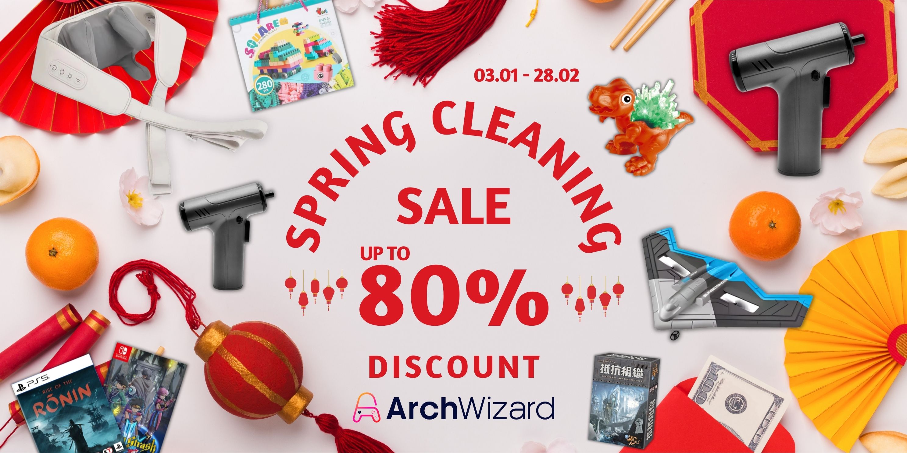 Spring Cleaning Sale: Up to 80% OFF Games & Accessories – ArchWizard