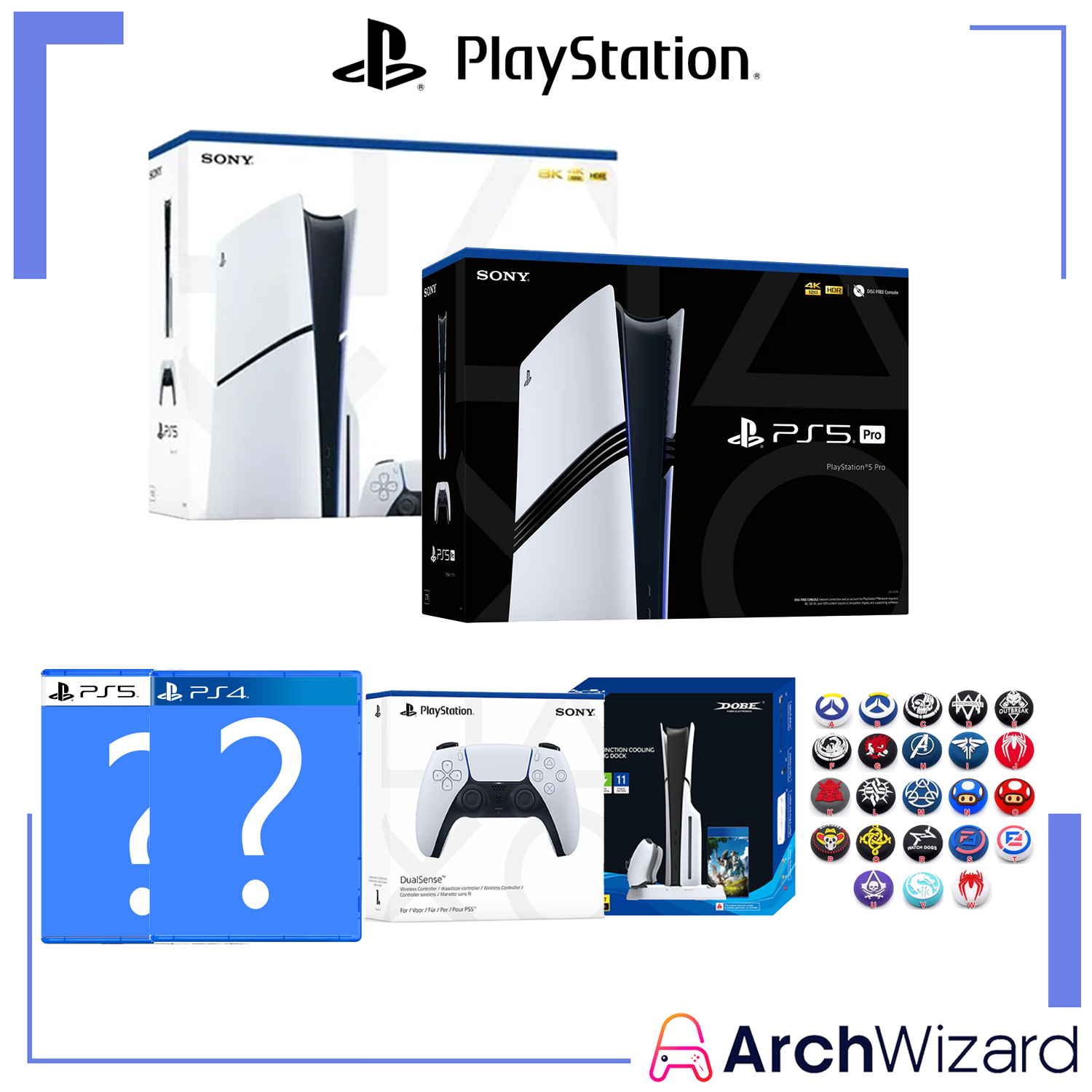 Playstation 5 Fat Slim Pro Console (PS5) – ArchWizard