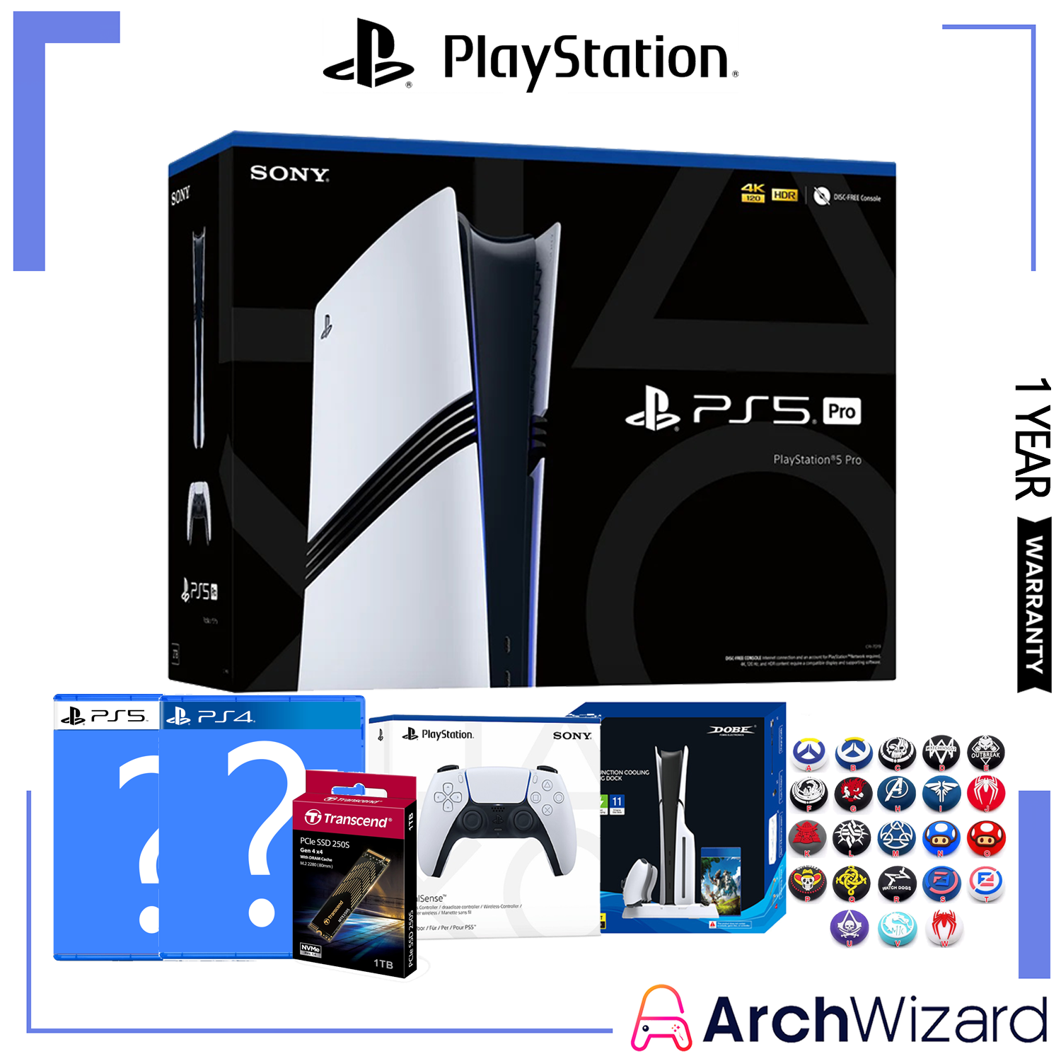 Playstation 5 Fat Slim Pro Console (PS5) – ArchWizard
