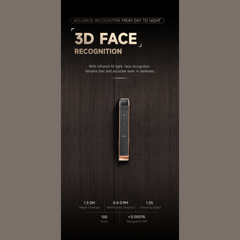 Stanley S70 Face Recognition Fingerprint Push-pull Digital Door lock ...