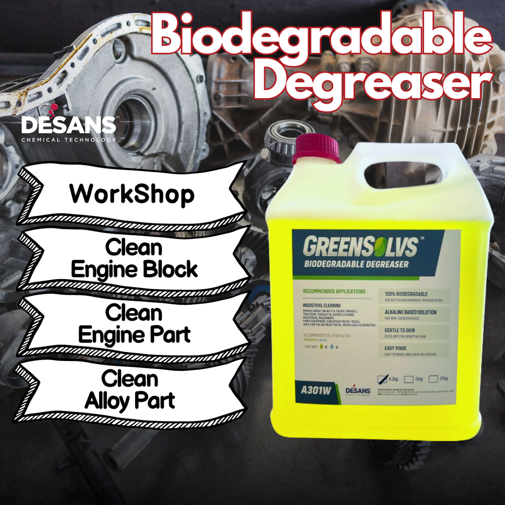 Biodegradable Degreaser GreenSolvs A301W - 4.3 Kg – Desans Solutions