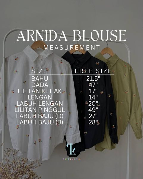 ARNIDA BLOUSE BY PETIKITA CASUAL – Petikita