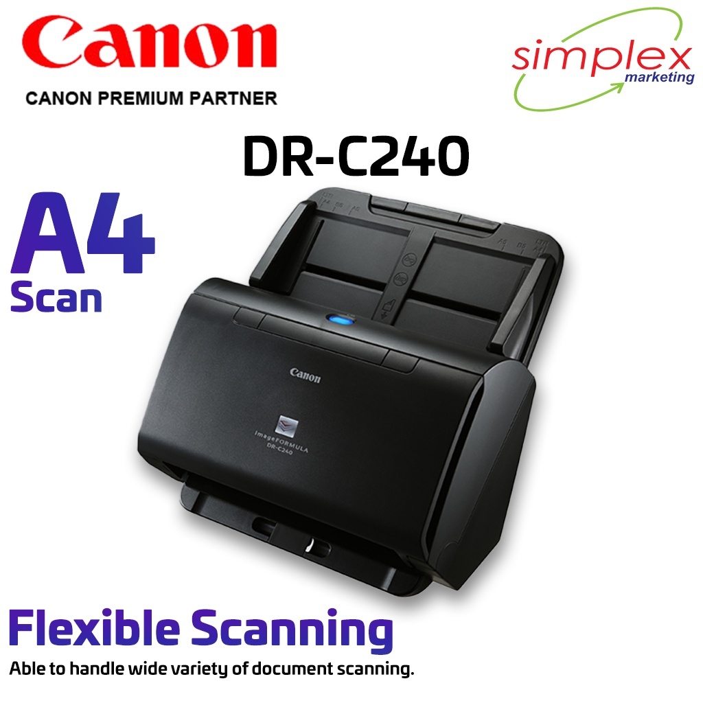 Canon imageFORMULA DR-C240 Document Scanners – Simplex Marketing
