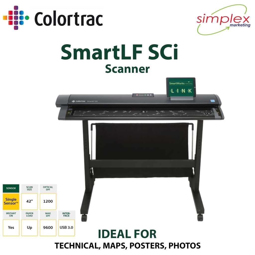 Large Format Scanner A0 / A1 / A2 Size - ColorTrac SmartLF SCi Scanner ...