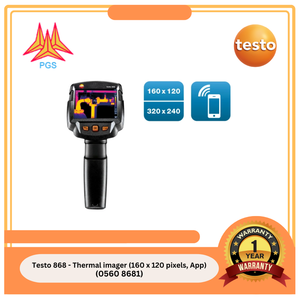 Testo 868 - Thermal Imager (160 x 120 pixels, App) – Pratamagrahasemest