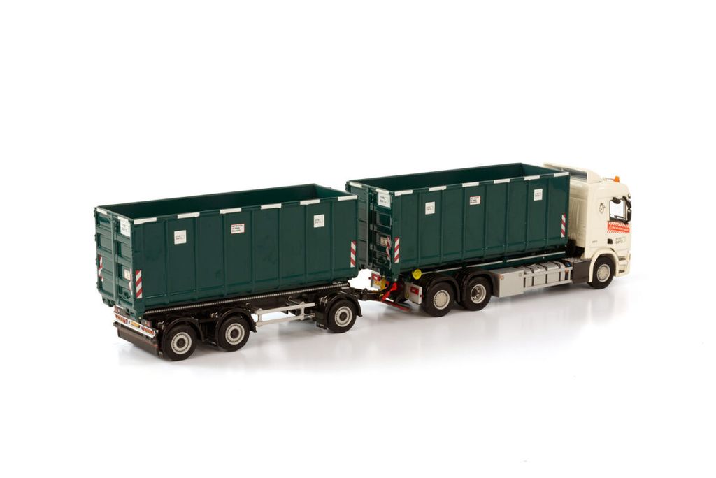 PREZERO; SCANIA R NORMAL CR20N 6X2 TAG AXLE RIGED COMBI TRUCK WITH ...