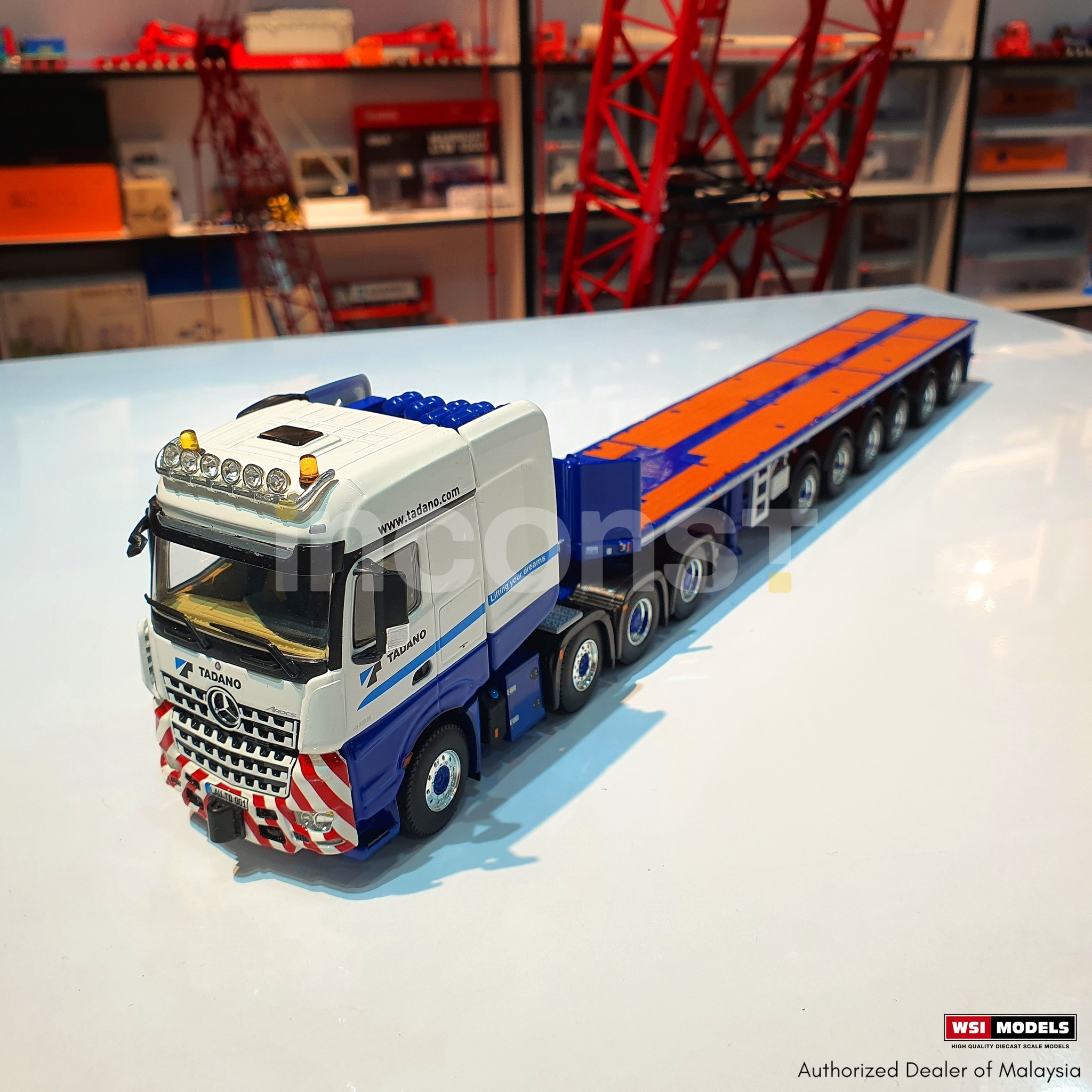 TADANO; MERCEDES BENZ AROCS BIG SPACE 8X4 BALLAST TRAILER - 6 AXLE ...