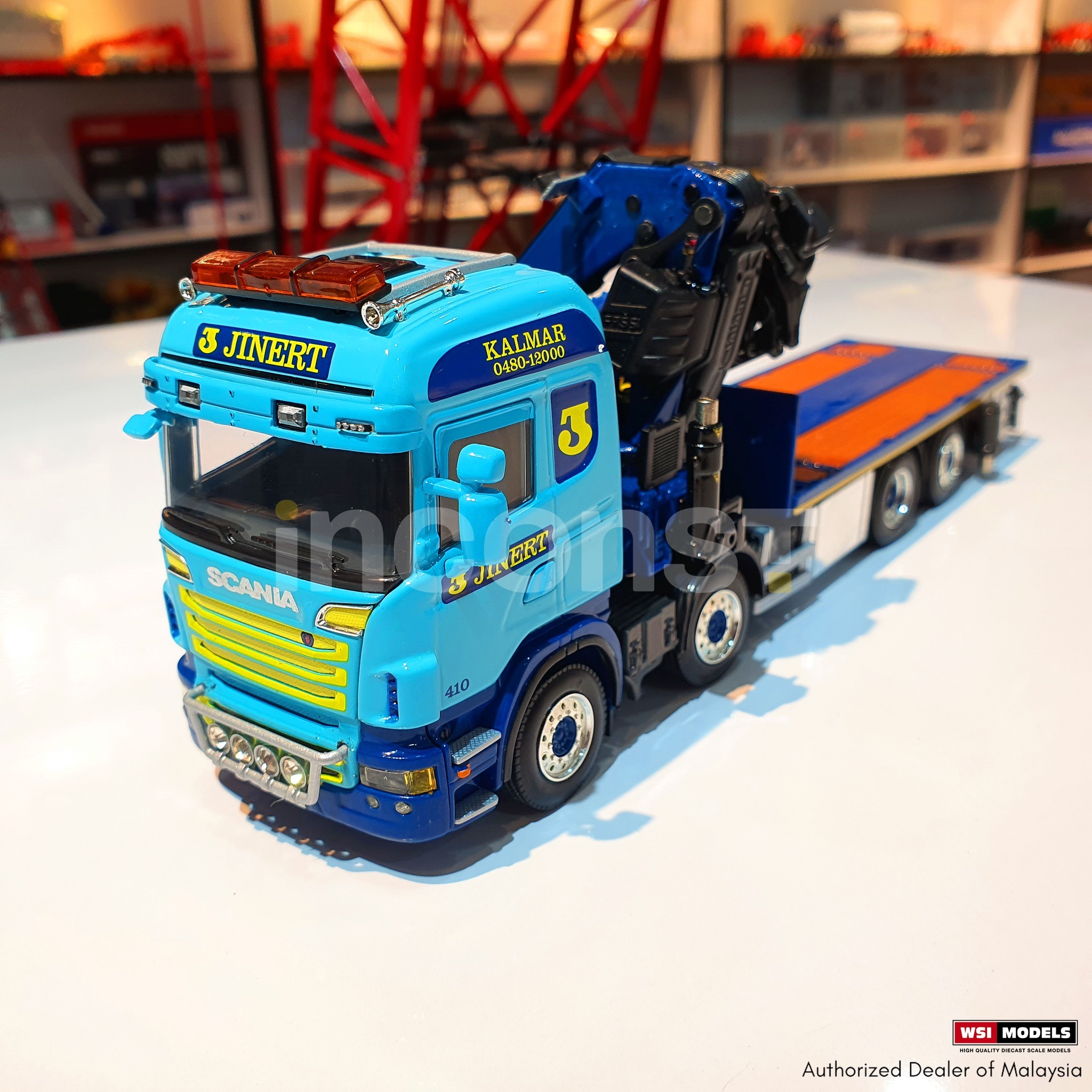 JINERT; SCANIA R6 HIGHLINE 8X2 TWINSTEER RIGID FLATBED FASSI 1100 / JIB ...