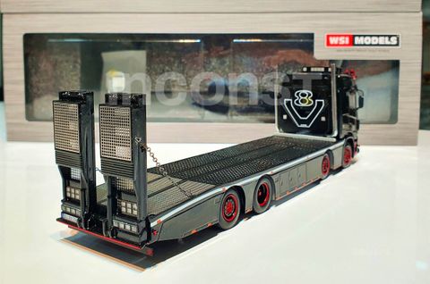 KAY SCHUBERT; SCANIA R NORMAL CR20N 8X2 TAG AXLE RIGED RESIN FLAT BED ...