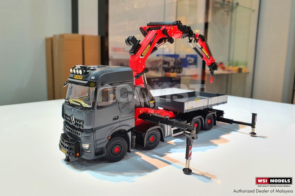 PREMIUM LINE; MERCEDES AROCS BIG SPACE 8X4 SWAP BODY WITH PALFINGER PK ...