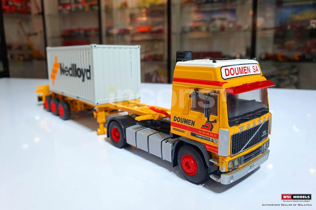 DOUMEN; VOLVO F12 GLOBETROTTER 4X2 CONTAINER TRAILER CLASSIC - 3 AXLE+ ...