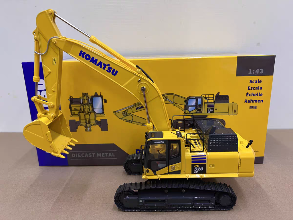 KOMATSU ; PC520LC-11M0 Hydraulic Excavator Scale 1/43 – Inconst