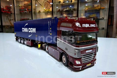 ROLING; DAF XF SUPER SPACE CAB MY2017 4X2 CONTAINER TRAILER - 3 AXLE ...