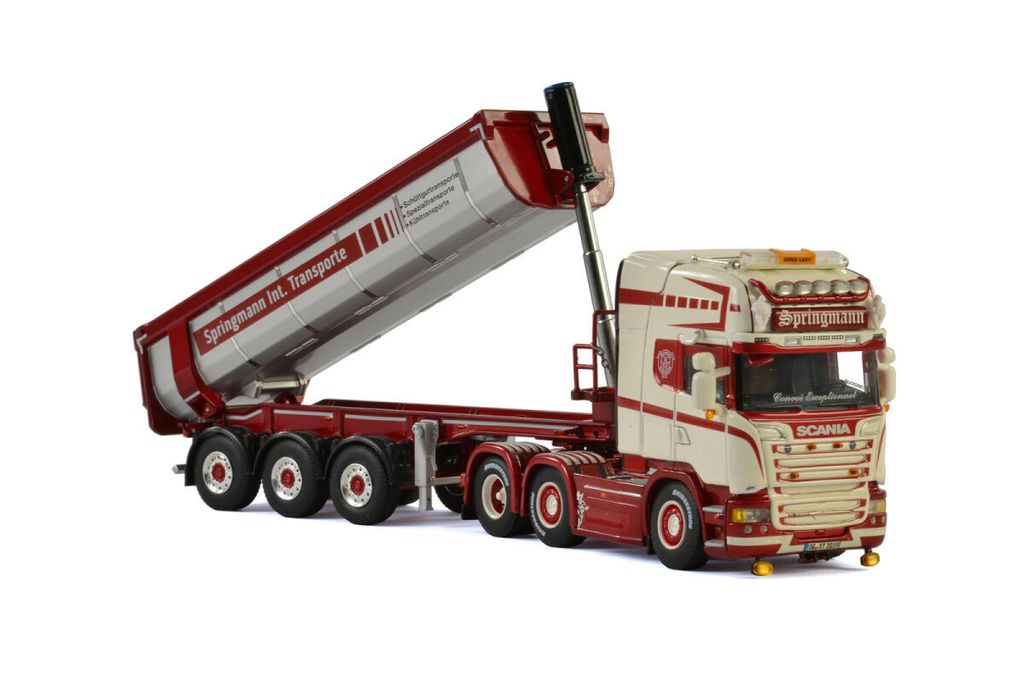 SPRINGMANN; SCANIA STREAMLINE TOPLINE 6X2 TWIN STEER HALF PIPE TIPPER ...