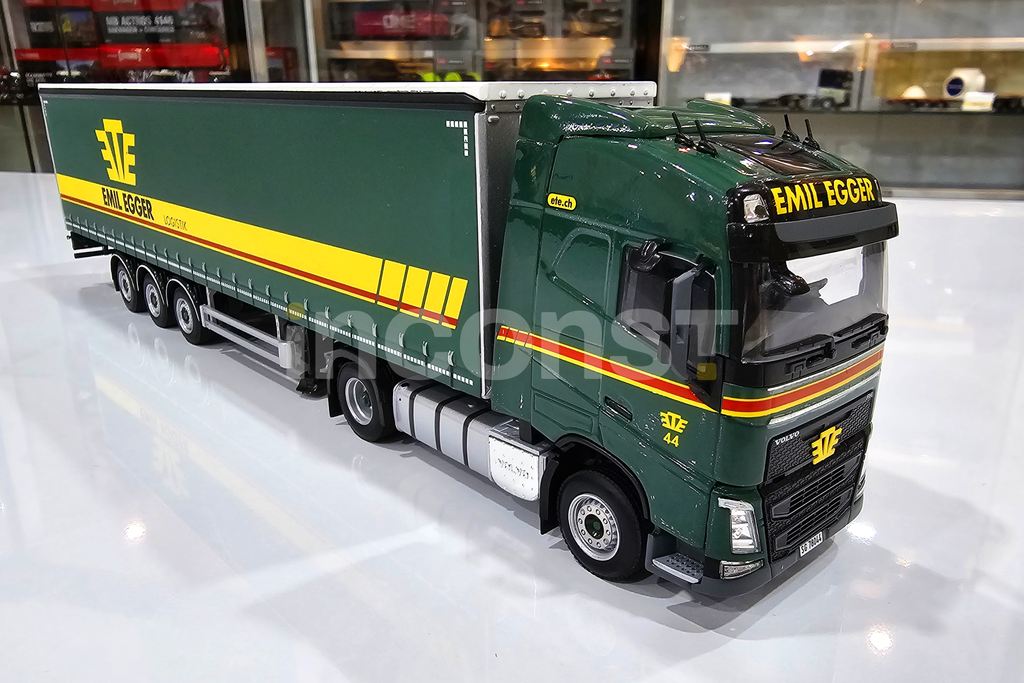 EMIL EGGER; VOLVO FH4 GL CURTAIN SIDE / TAUTLINER TRAILER - 3 AXLE ...