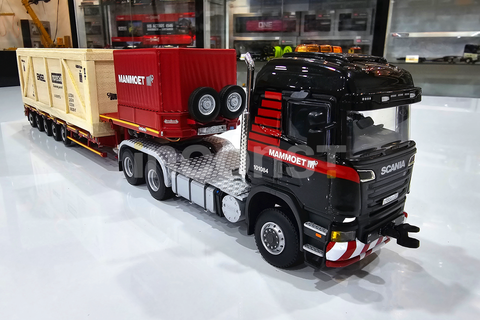 MAMMOET SCANIA R6 HIGHLINE 6X6 + 5 AXLE LOW LOADER + WOODEN BOX – Inconst