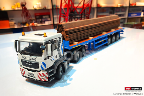 BOK SENG; MAN TGS L 6X4 FLAT BED TRAILER - 3 AXLE – Inconst