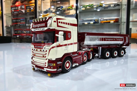 SPRINGMANN; SCANIA STREAMLINE TOPLINE 6X2 TWIN STEER HALF PIPE TIPPER ...