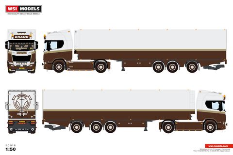 Brand Transport; SCANIA R HIGHLINE CR20H 4X2 TRIDEC REEFER TRAILER - 3 ...