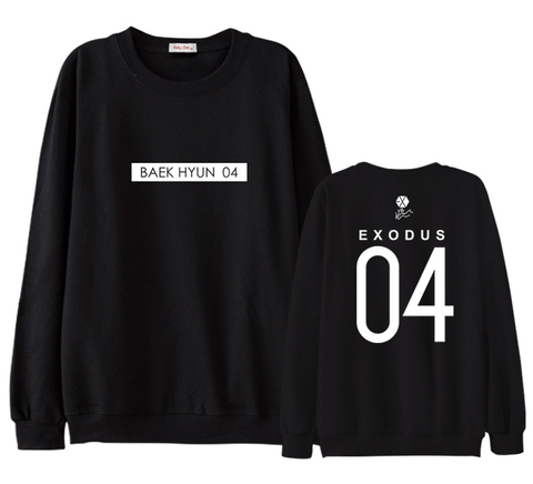 ExoDus Concert Member Black Sweater – RunningMan Malaysia Store