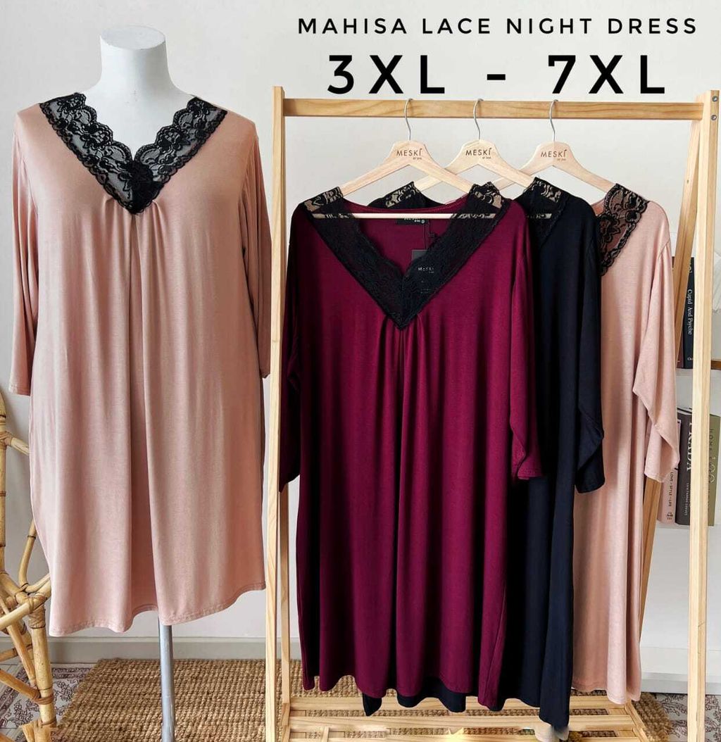 MAHISA LACE NIGHT DRESS – Meski By Sha