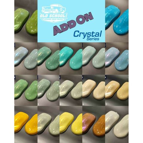 AIKKA CS9-66 AGAVE GREEN + CRYSTAL *** OLD SCHOOL ADD ON CRYSTAL SERIES ...