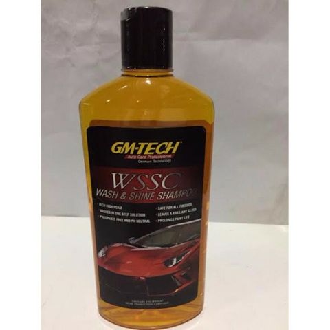 GM-TECH WASH & SHINE SHAMPOO 473ML – POWER MAX PAINTS SDN. BHD.