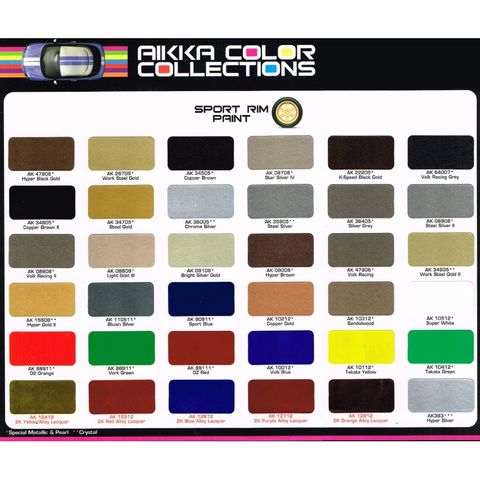 AIKKA WL33 / AK15508 HYPER GOLD II * 2K SPORT RIM PAINT – POWER MAX ...