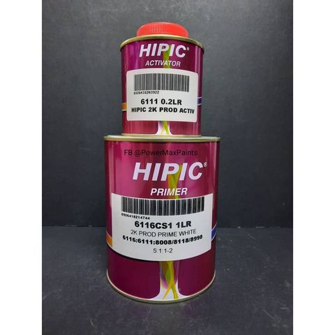HIPIC 6116 5:1 2K PRIMER e1Liter With HARDENER e200ML / HIPIC 6006 4:1 ...