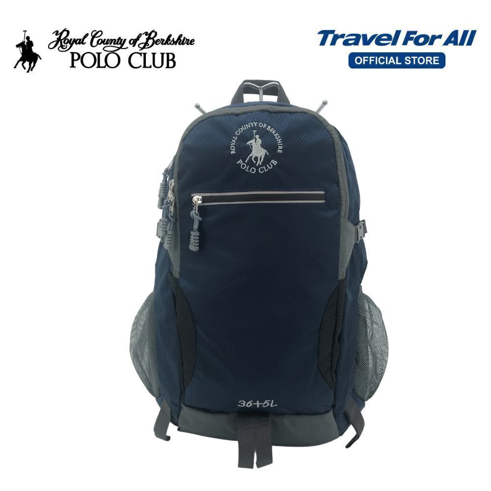 RCB POLO 18＂ NYLON TROLLEY BACKPACK Dark Blue | PGMall