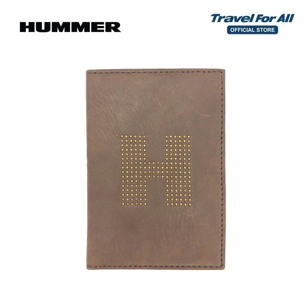 HUMMER Dark Brown Leather Passport Holder – Travel For All