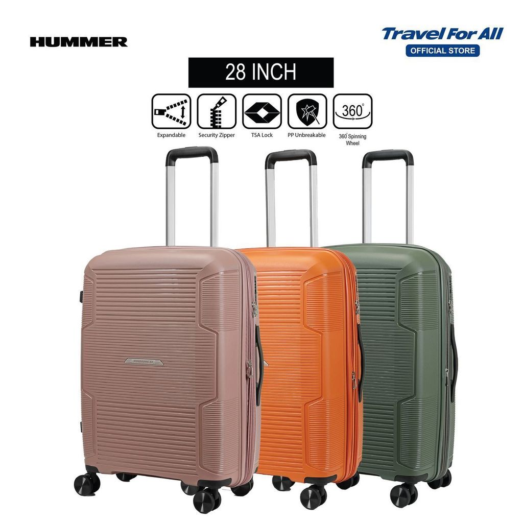 Hummer Overland 28" Polypropylene [PP] Hard Case Expandable TSA Lock ...