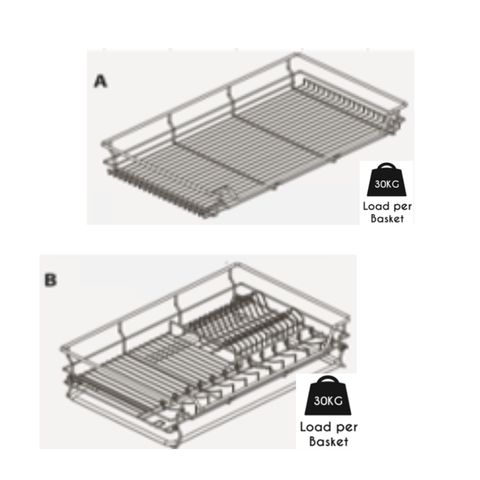 B8-MULTI-FUNCTION PULL OUT BASKET - CHROME/STAINLESS STEEL – Gogges ...