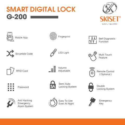 G-200 Smart Digital Lock – Gogges Hardware Sdn Bhd