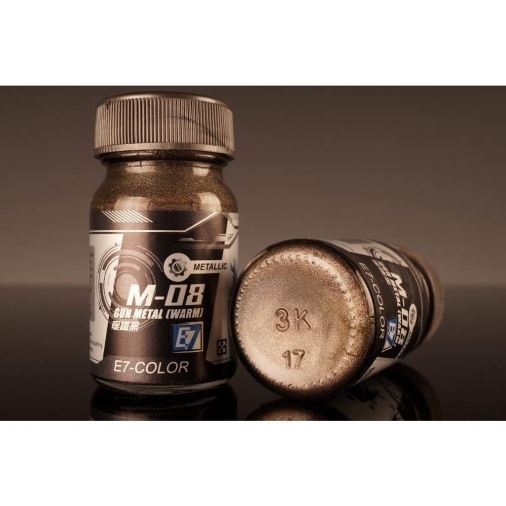【YYZ模型工作室】E7 COLOR M系列金屬色漆 E7模型漆 閃銀 星幻金 銅 鐵黑 玫瑰金 機械鋁 – YYZ模型工作室 官方賣場