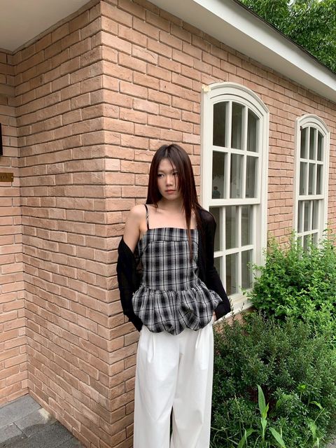 現貨特賣!!心動情書澎感格紋Set(2色) – ACHIU.STUDIO