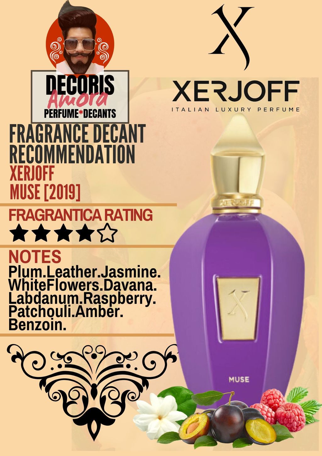 Xerjoff Muse Perfume Decant Decoris Amora Perfume Decant