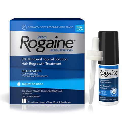 Rogaine 5% Topical Solution Liquid Hair Regrowth Treatment for Men 1 ...