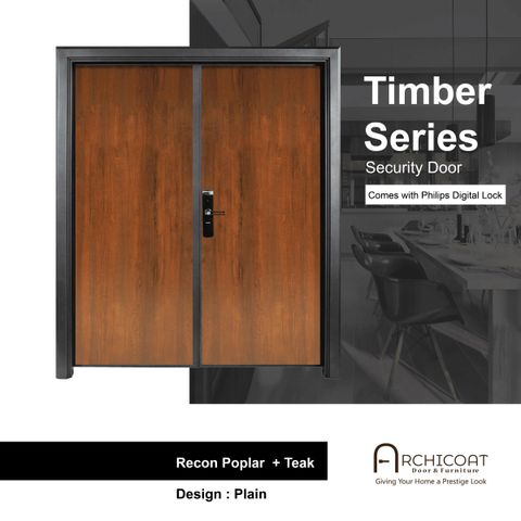 Timber Security Door Series _ Plain – Archicoat