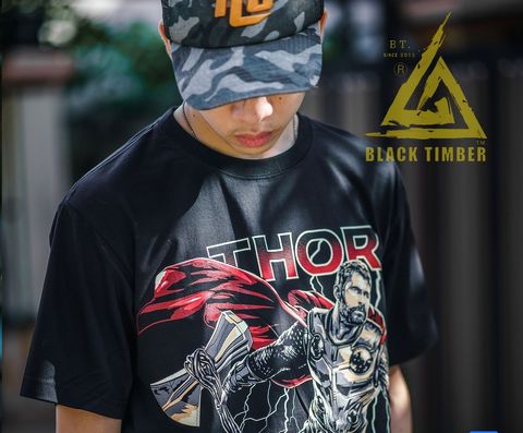 BT138 THOR END GAME MARVEL UNIVERSE AVENGERS SUPERHERO MOVIE STAR CHRIS HEMSWORTH ORIGINAL BLACK ...