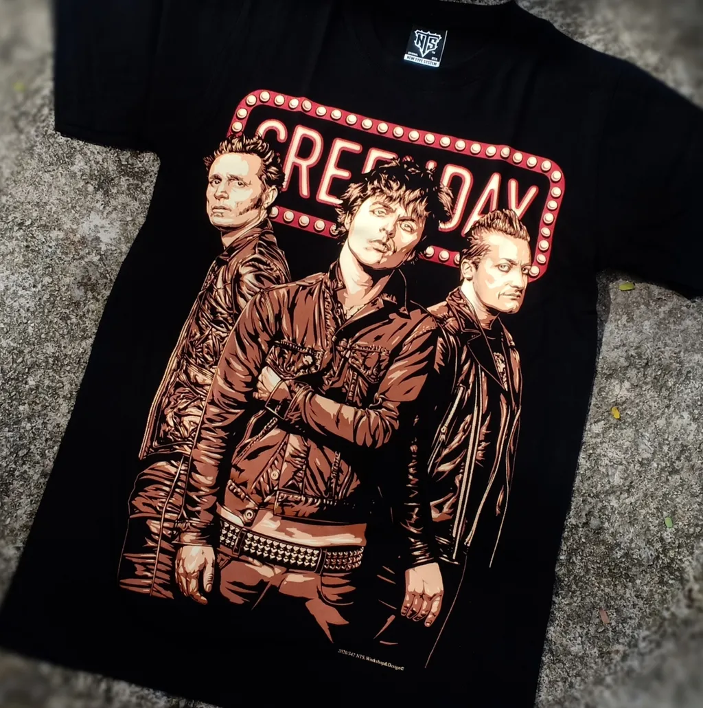 NTS342 GREEN DAY PUNK ROCK BAND AKA BILLIE JOE ARMSTRONG MIKE DIRNT TRE ...