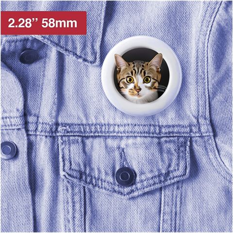 58mm Safety Pin Button Badge Material (100pcs/pkt) – EzCraft