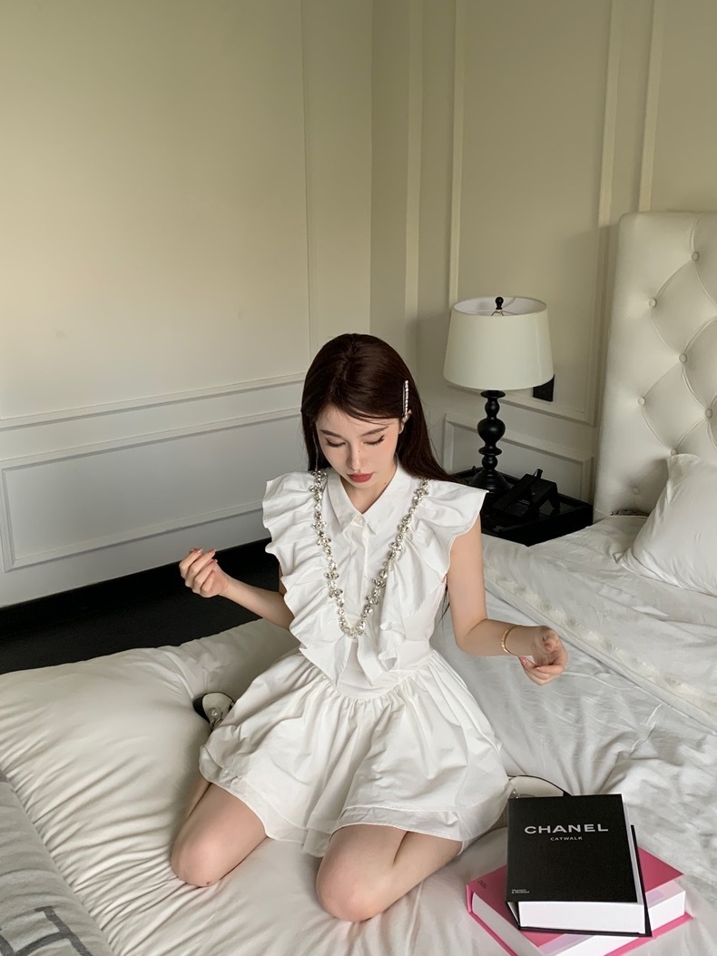 热恋千金 - 甜美减龄高腰碎荷百连衣裙 Romantic Heiress - Sweety High-waisted Shattered ...