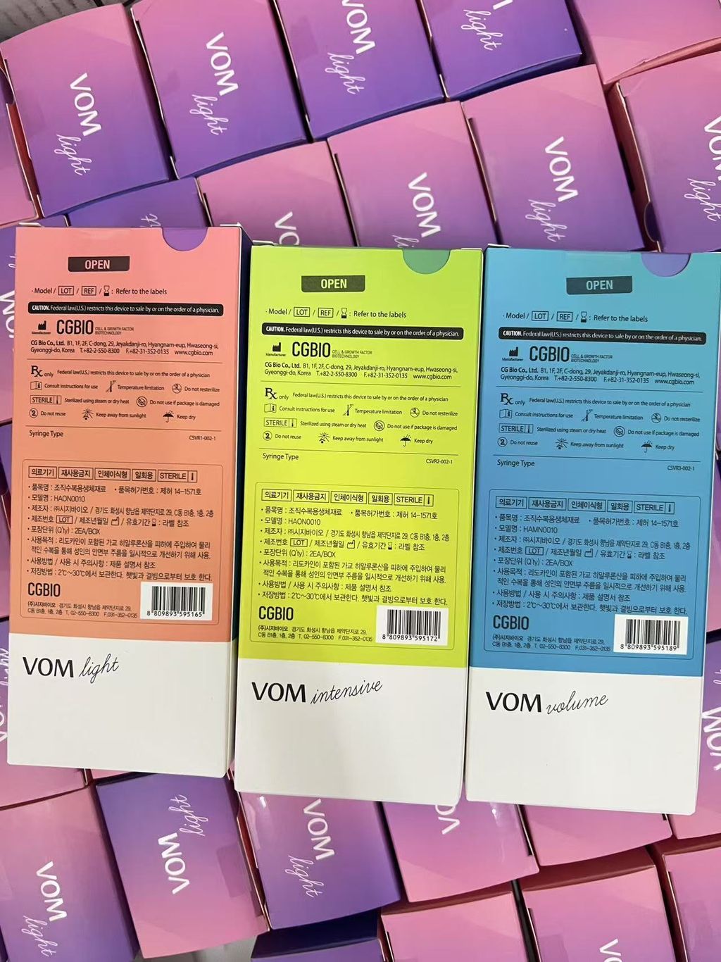 VOM KOREA FILLER 1 BOX 2 SYRINGE (NEW PACKING ) – Shin Beauty