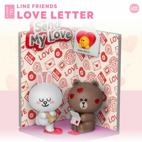 Beast Kingdom - DS-103 Line Friends - Love Letter Diorama Stage D-Stage ...