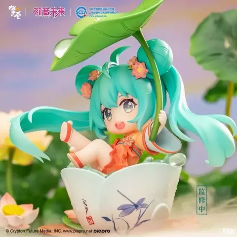 【QING CANG】 Hatsune Miku Blossom Lotus Ver. Q Cute PVC Figure – MY HOBBY