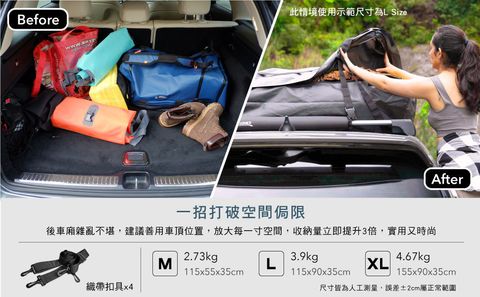 3D Mat車頂防水包（M/L/XL) – Upino上隱號