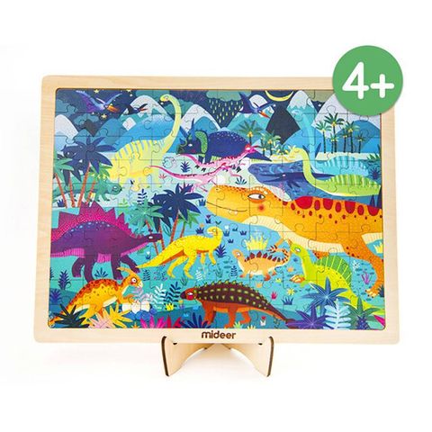 Mideer Wooden Puzzle - Dinosaurs World – Abbie & Friends (Luxe)