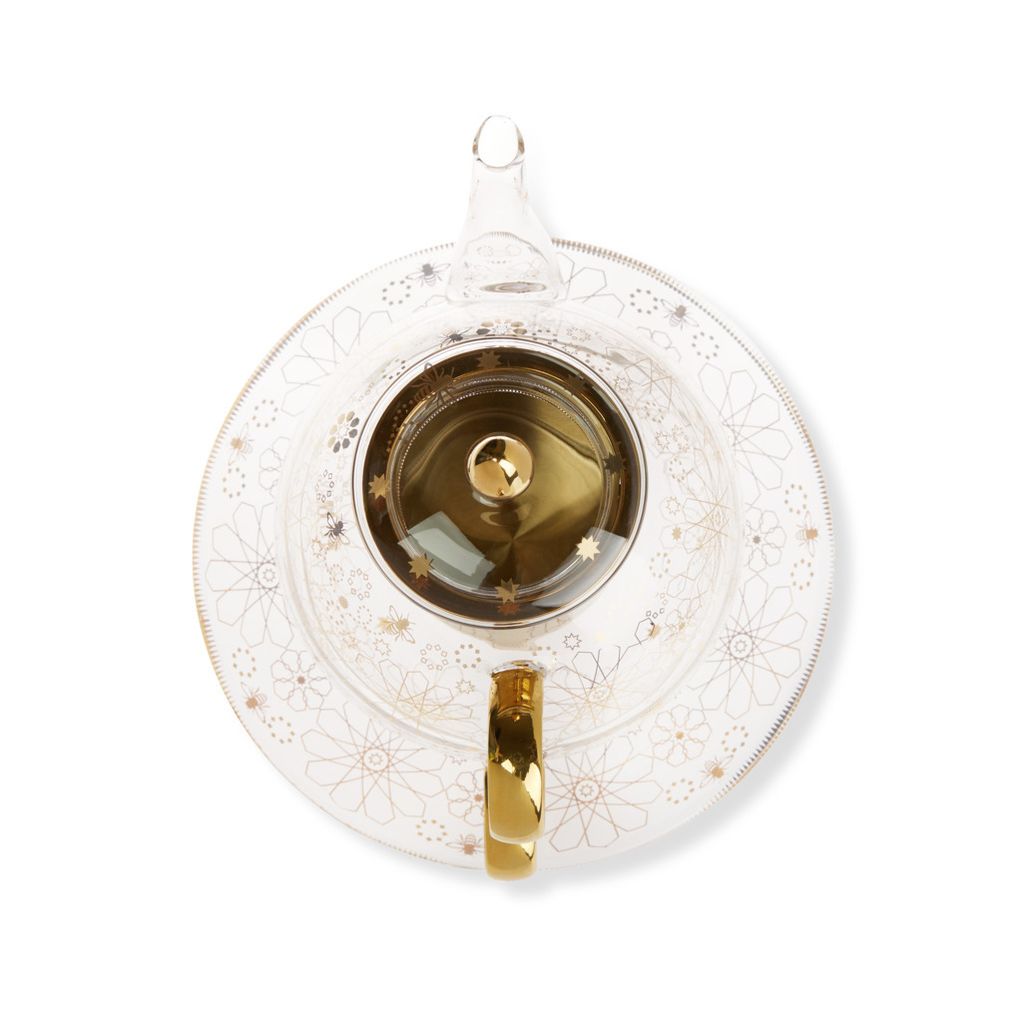 T2 Bee Moroccan Glass Tea For One金蜂摩洛哥玻璃單人杯壺套組 T2 Tea Taiwan