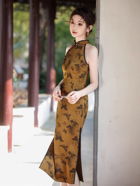 HALTER NECK CHEONGSAM DRESS OOTD20690 – OOTD MALAYSIA